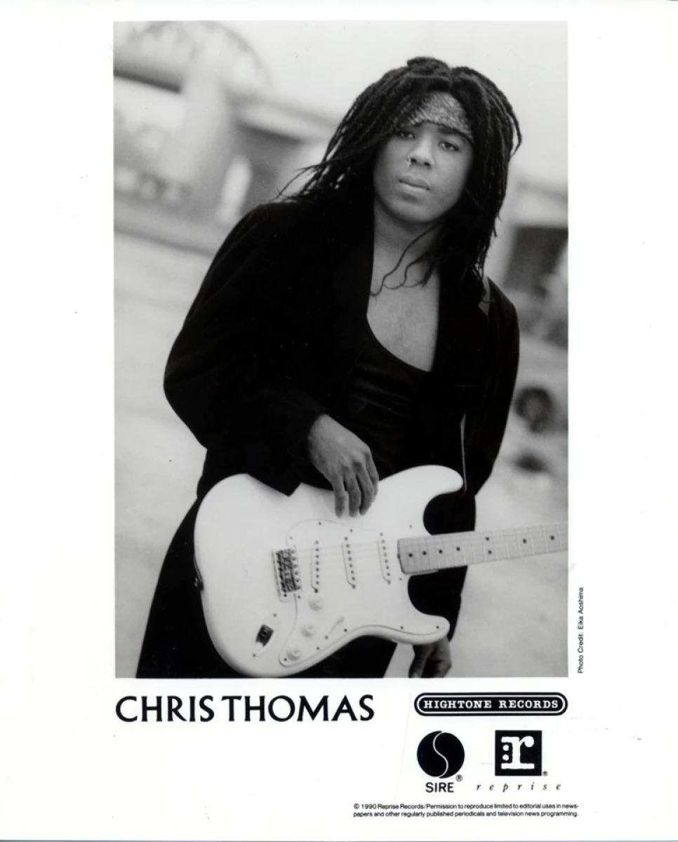 Chris Thomas Vintage Concert Photo Promo Print, 1990 at Wolfgang's