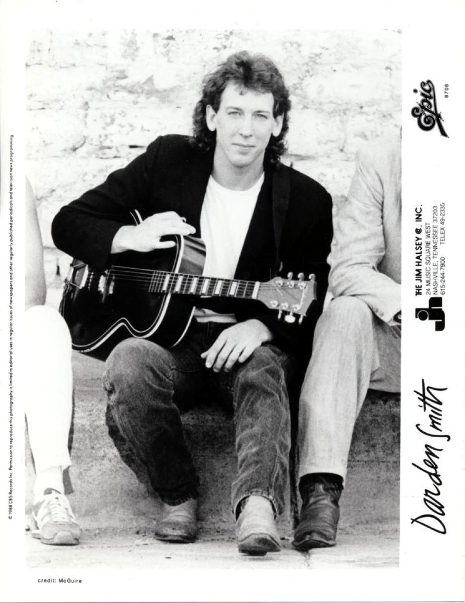 Darden Smith Vintage Concert Photo Promo Print, 1988 at Wolfgang's