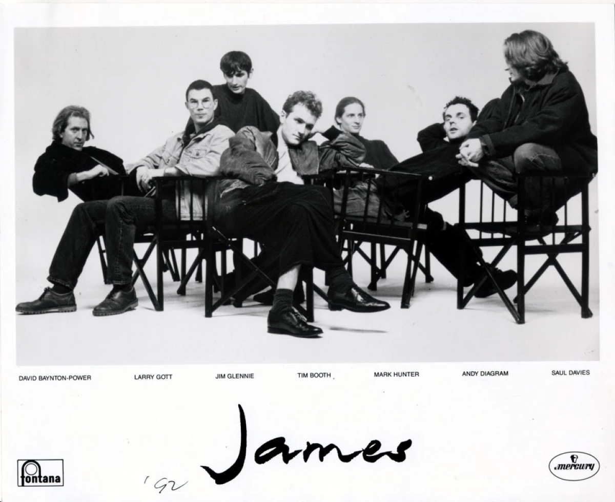 James Vintage Concert Photo Promo Print, 1992 at Wolfgang's