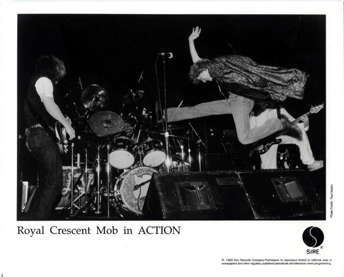 Royal Crescent Mob Vintage Concert Photo Promo Print, 1989 at Wolfgang's