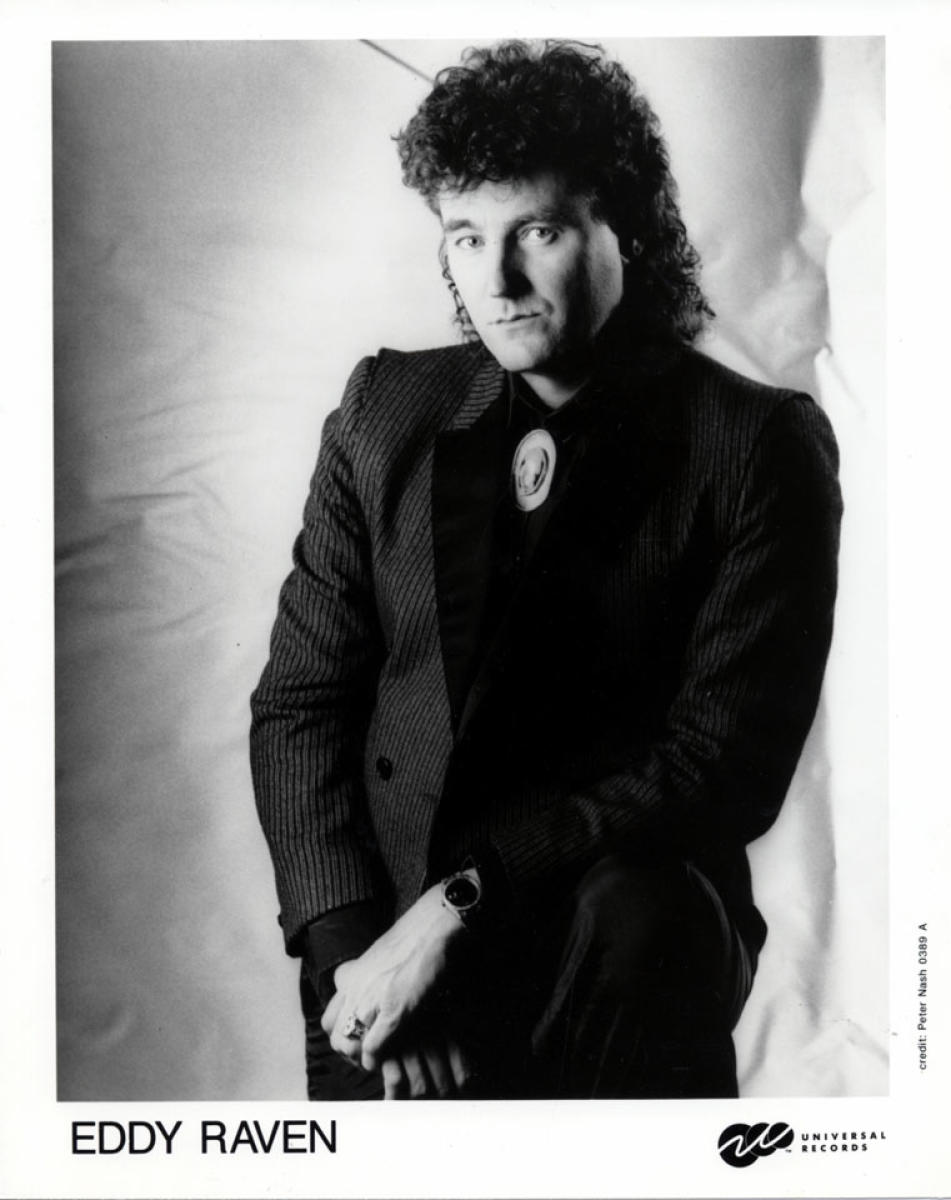 Eddy Raven Vintage Concert Photo Promo Print, 1989 at Wolfgang's