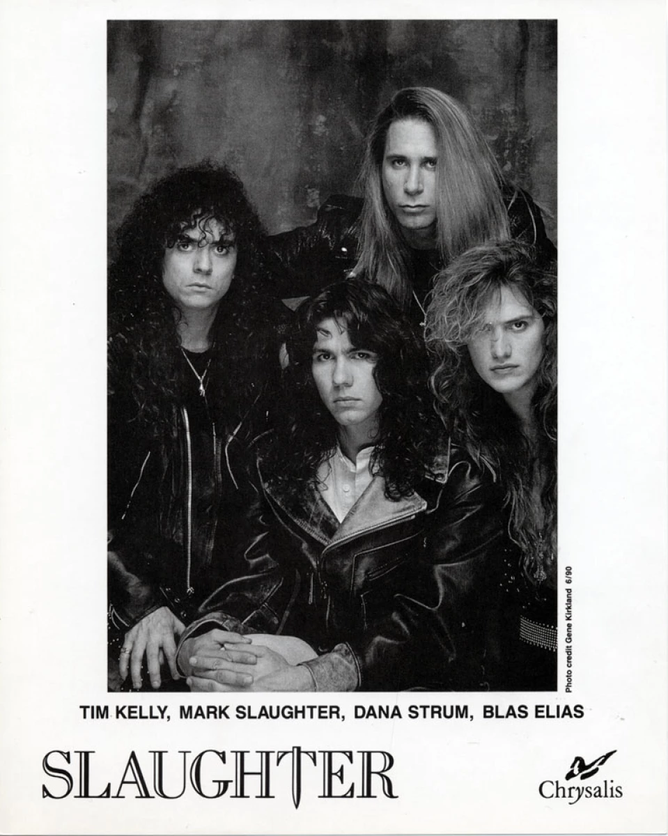 Slaughter Vintage Concert Photo Promo Print, 1990 at Wolfgang's