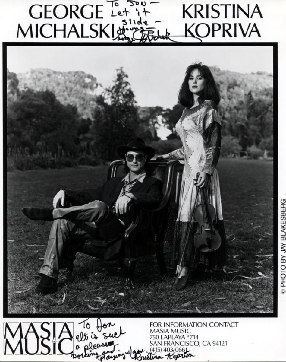 George Michalski Vintage Concert Photo Promo Print at Wolfgang's