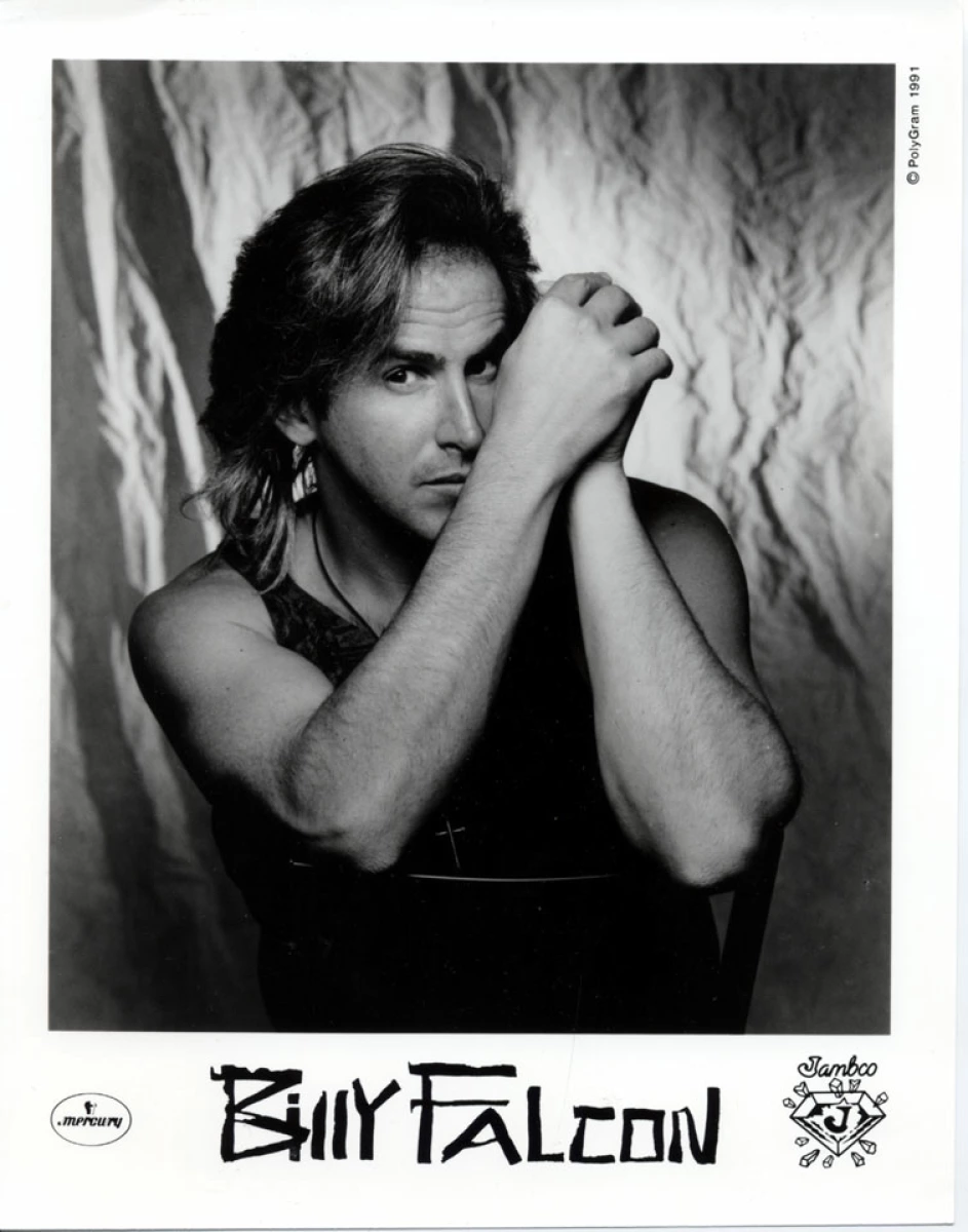Billy Falcon Vintage Concert Photo Promo Print, 1991 at Wolfgang's