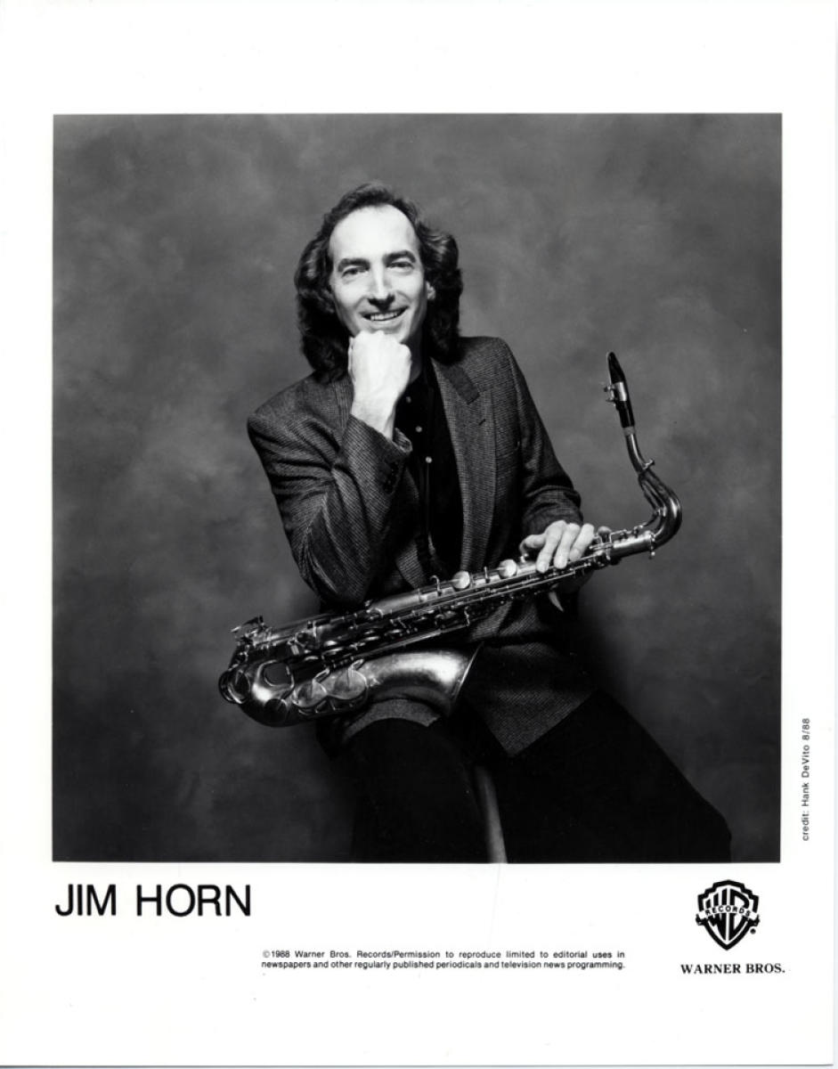 Jim Horn Vintage Concert Photo Promo Print, 1988 at Wolfgang's