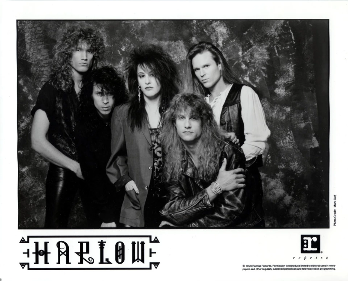 Harlow Vintage Concert Photo Promo Print, 1990 at Wolfgang's