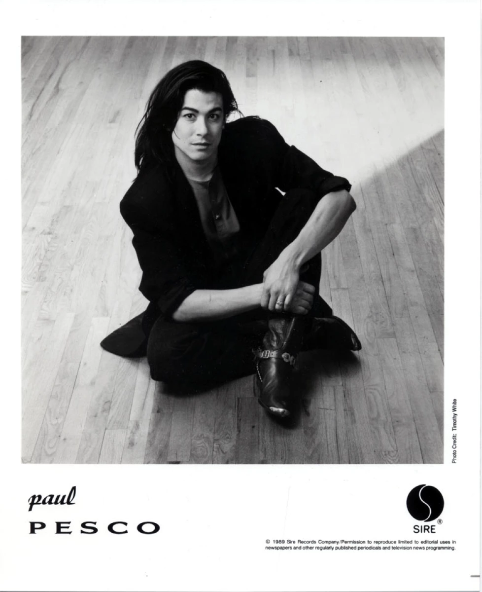 Paul Pesco Vintage Concert Photo Promo Print, 1989 at Wolfgang's