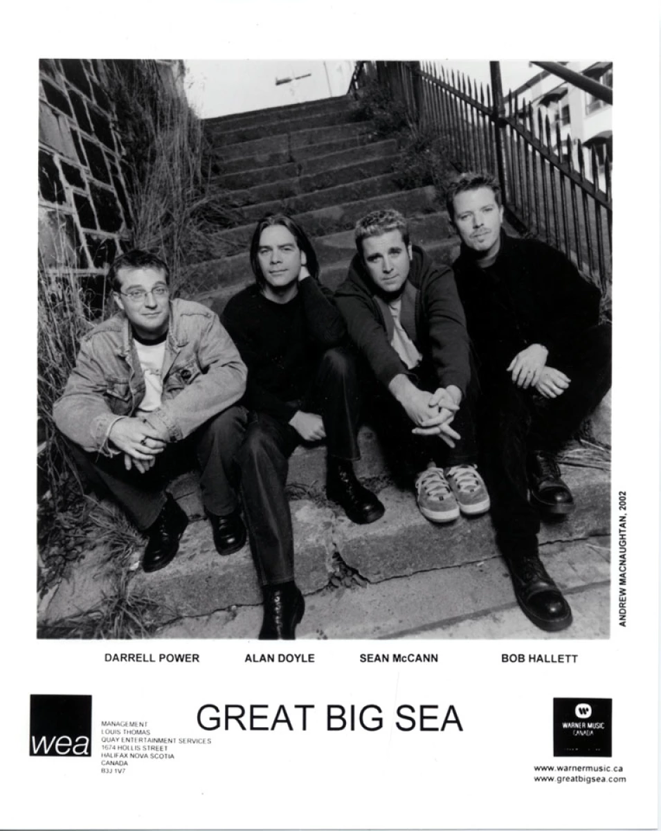 Great Big Sea Vintage Concert Photo Promo Print, 2002 at Wolfgang's
