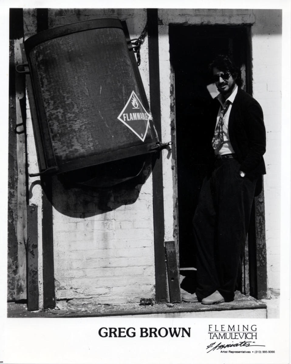 Greg Brown Vintage Concert Photo Promo Print at Wolfgang's