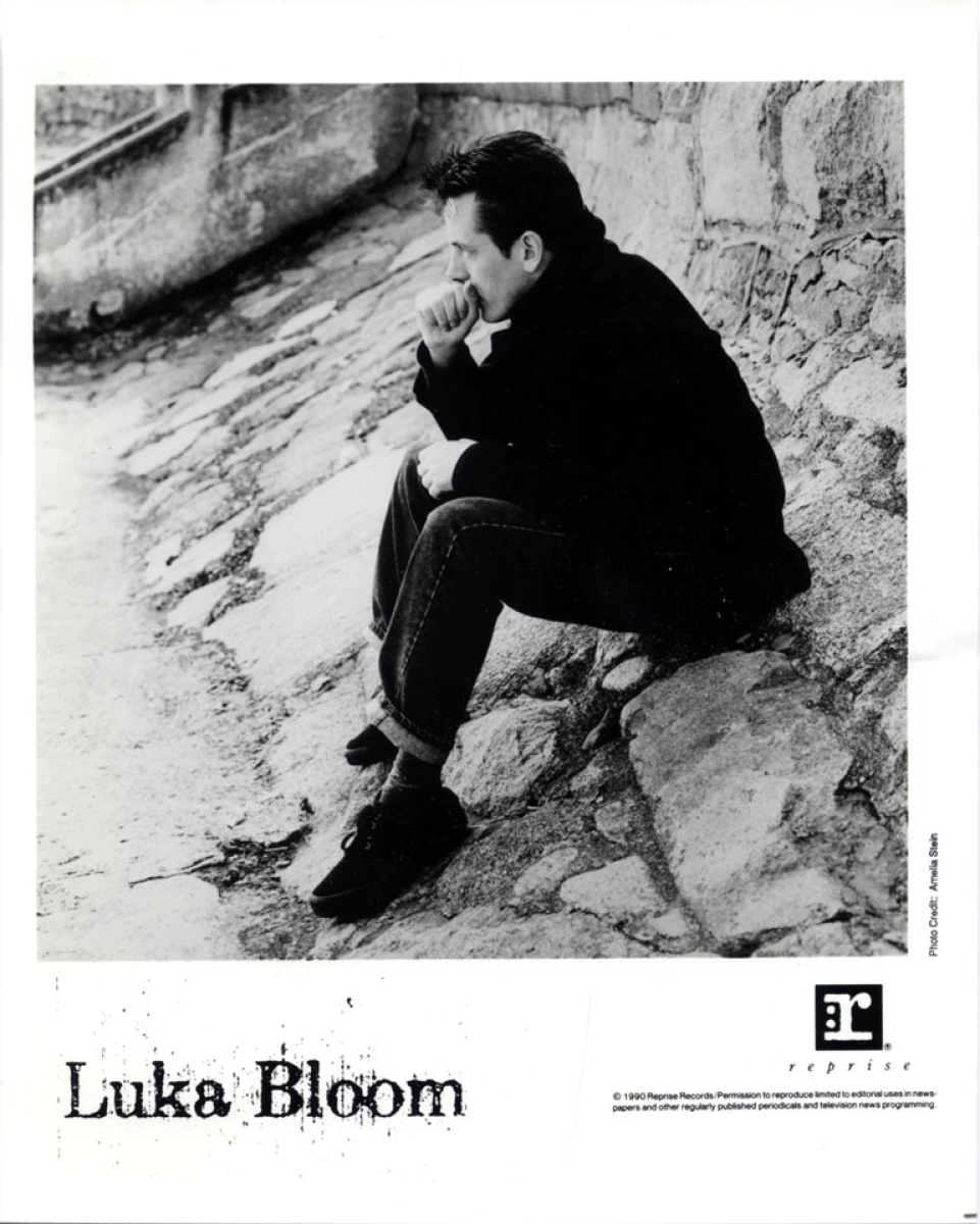 Luka Bloom Vintage Concert Photo Promo Print, 1990 at Wolfgang's
