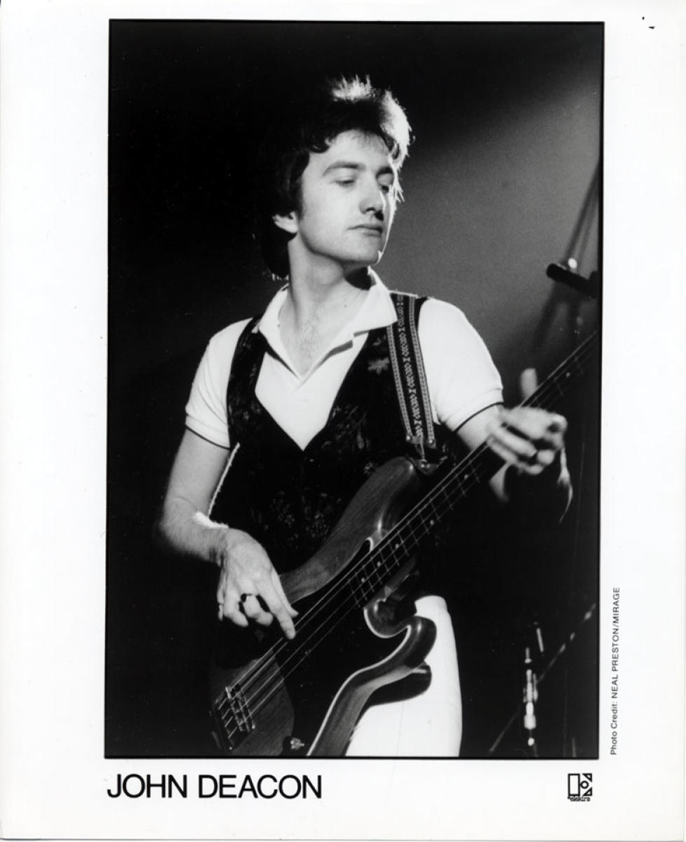 John Deacon Vintage Concert Photo Promo Print at Wolfgang's