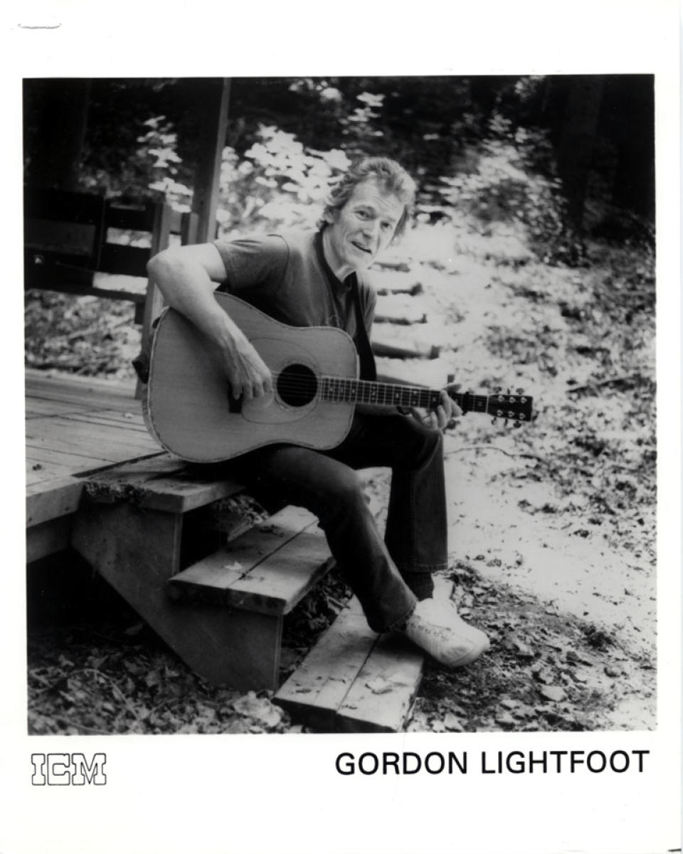 Gordon Lightfoot Vintage Concert Photo Promo Print at Wolfgang's