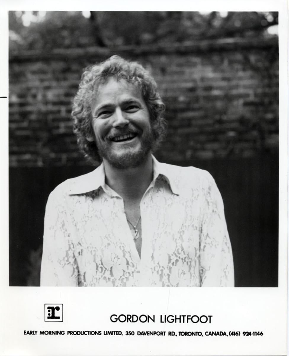 Gordon Lightfoot Vintage Concert Photo Promo Print at Wolfgang's