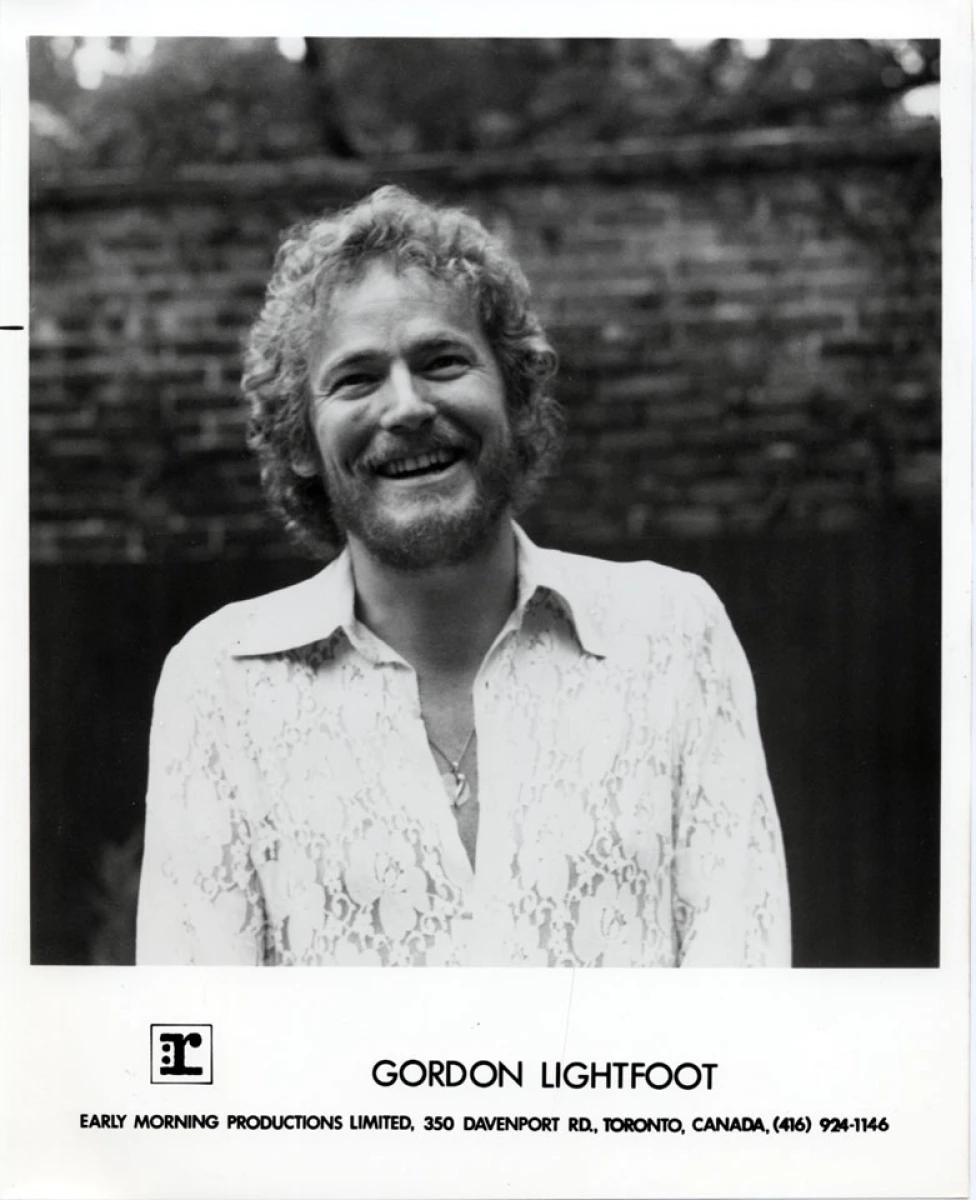 Gordon Lightfoot Vintage Concert Photo Promo Print at Wolfgang's