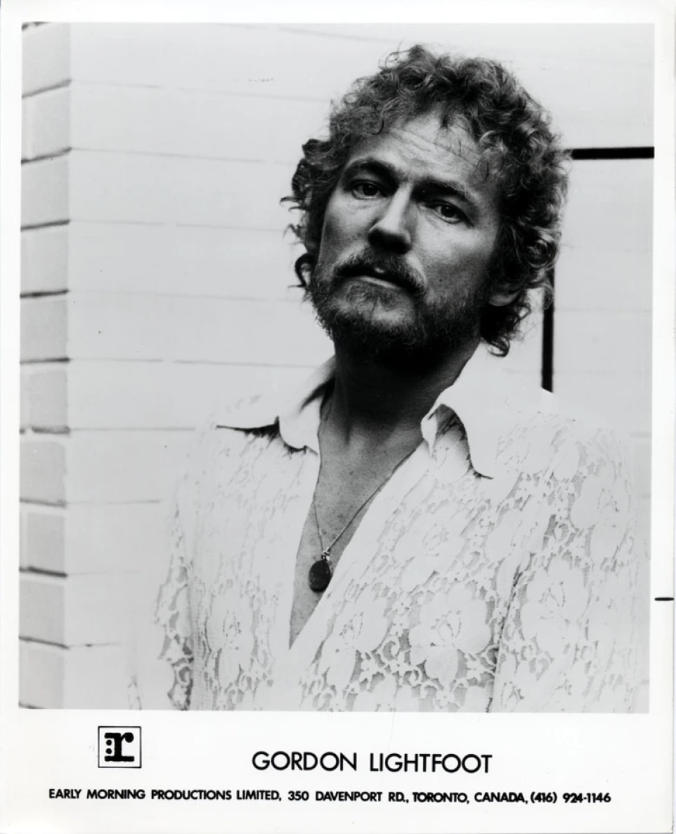 Gordon Lightfoot Vintage Concert Photo Promo Print at Wolfgang's