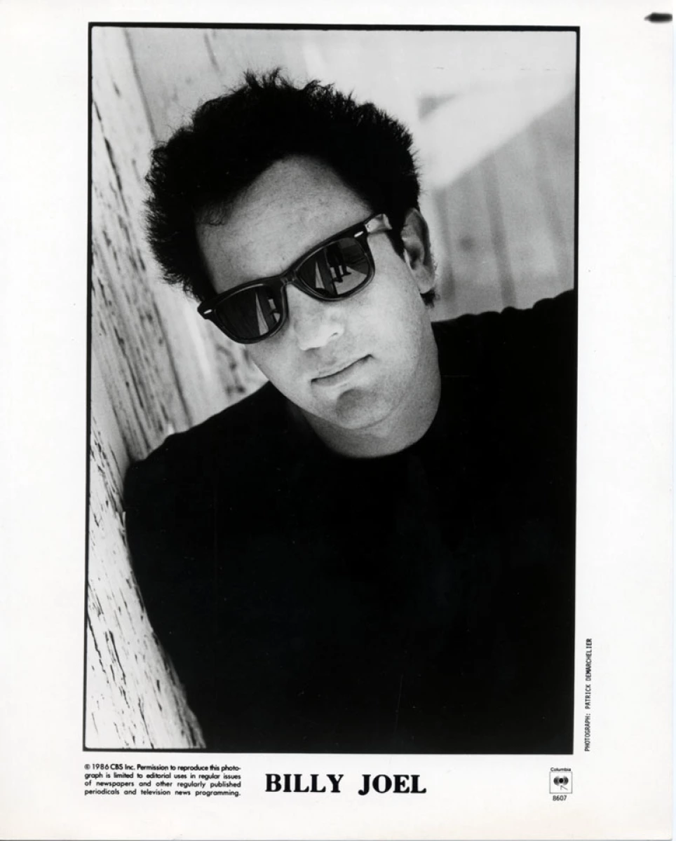Billy Joel Vintage Concert Photo Promo Print, 1986 at Wolfgang's