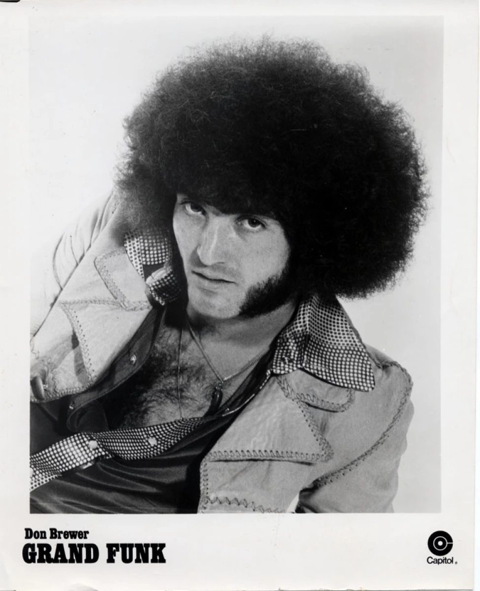 Don Brewer Vintage Concert Photo Promo Print at Wolfgang's