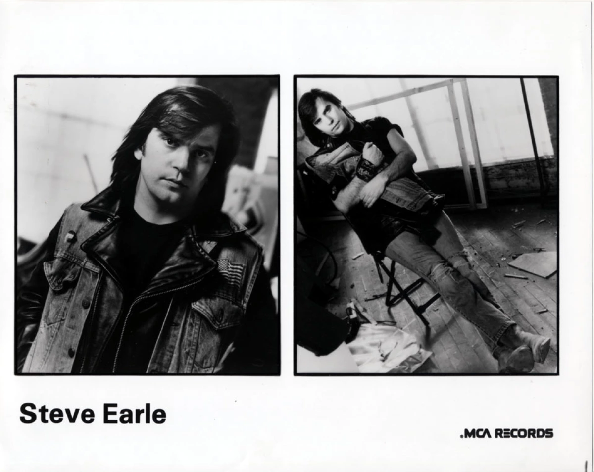 Steve Earle Vintage Concert Photo Promo Print at Wolfgang's
