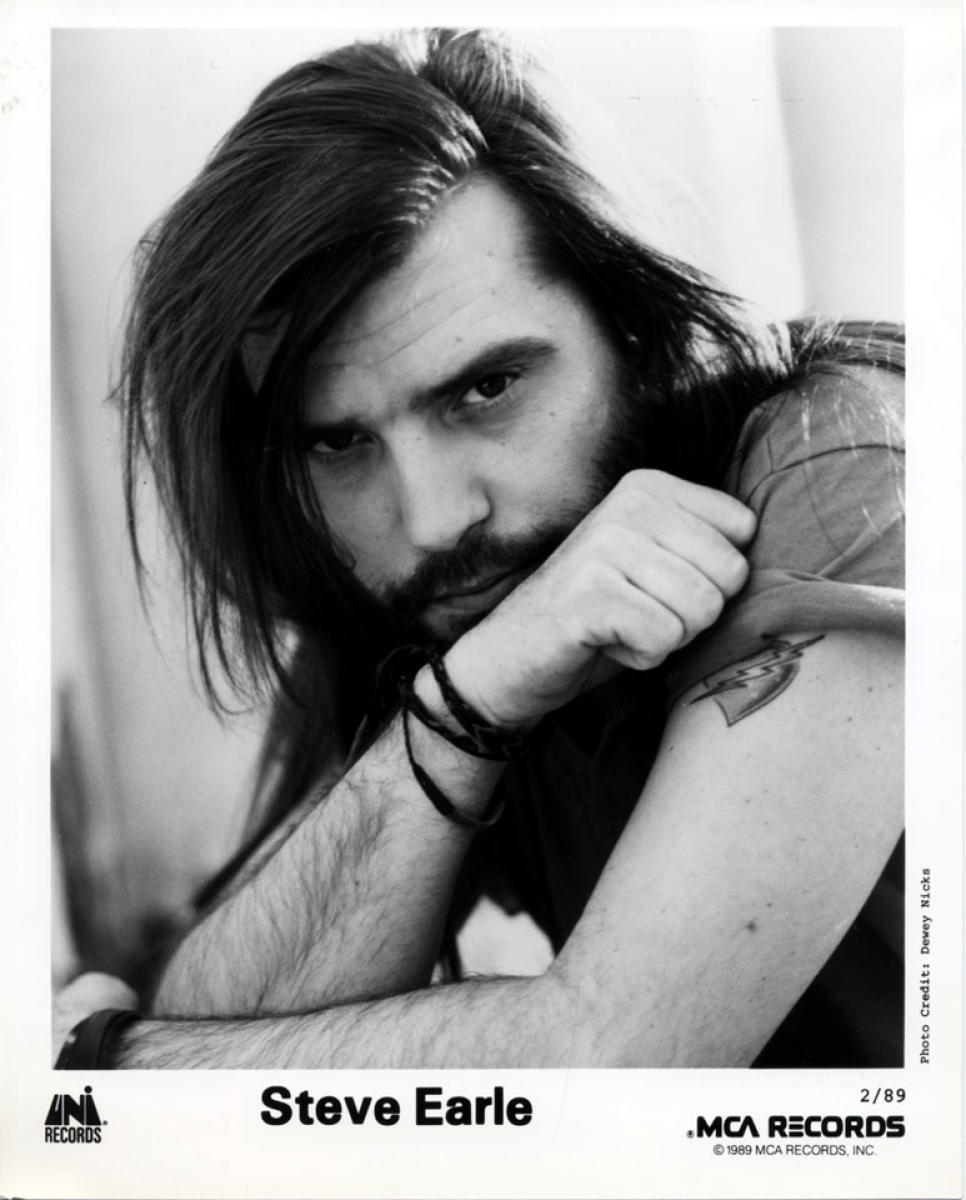 Steve Earle Vintage Concert Photo Promo Print, 1989 at Wolfgang's