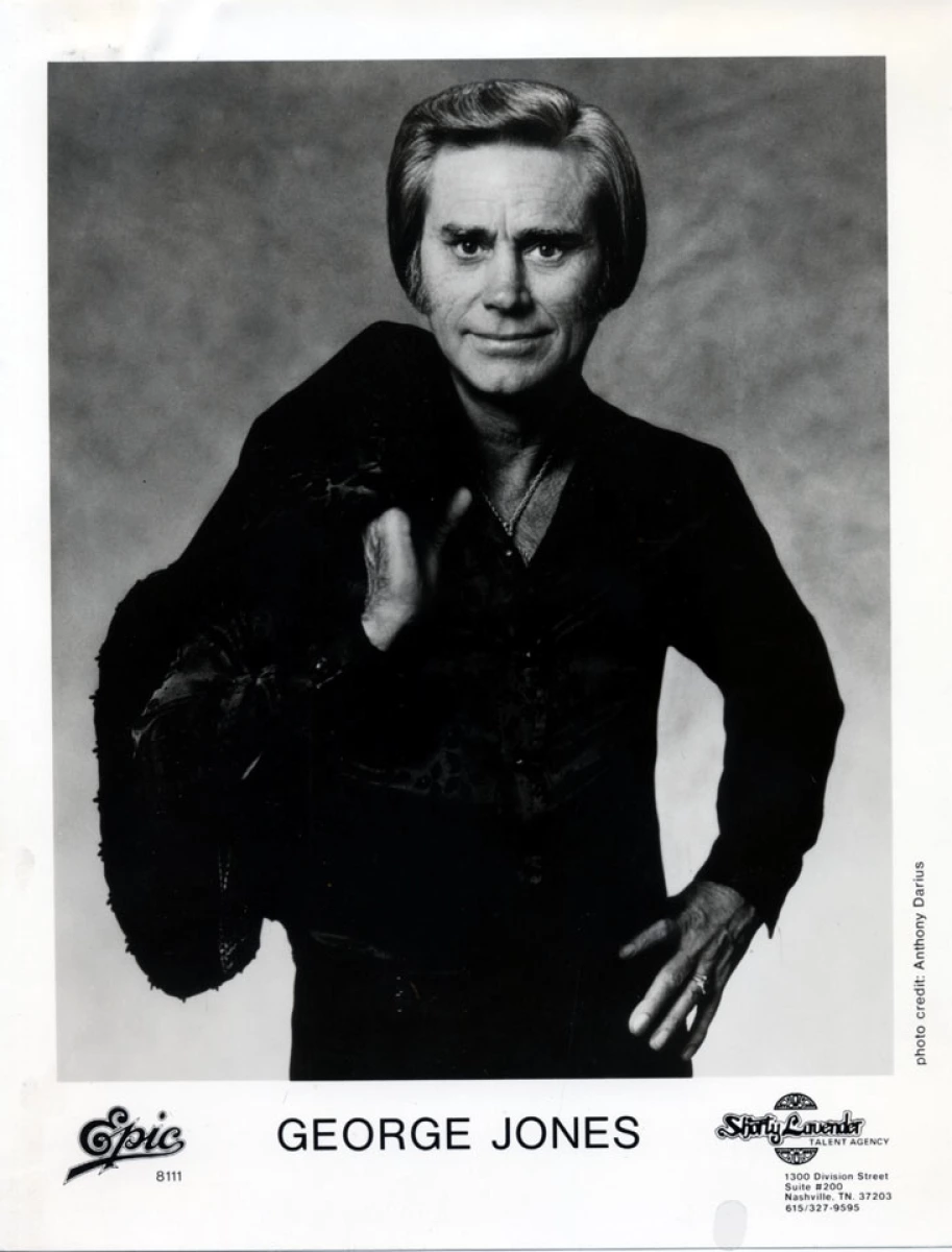 George Jones Vintage Concert Photo Promo Print at Wolfgang's