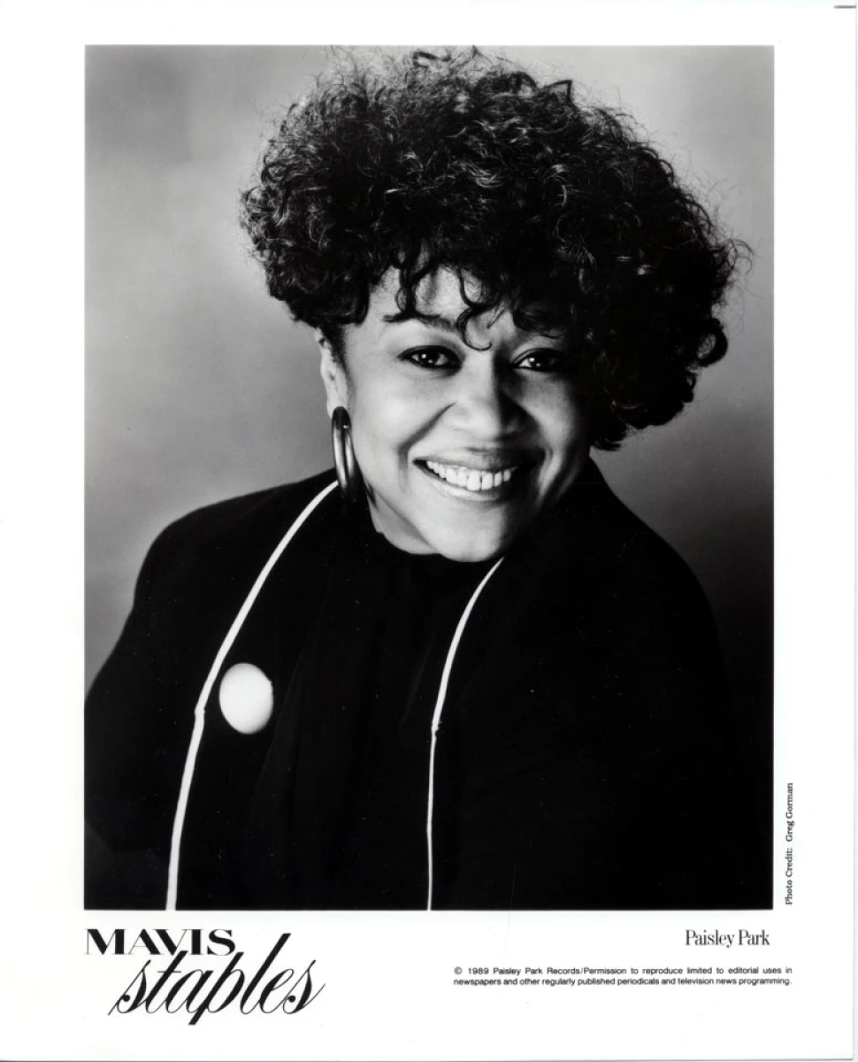 Mavis Staples Vintage Concert Photo Promo Print, 1989 at Wolfgang's