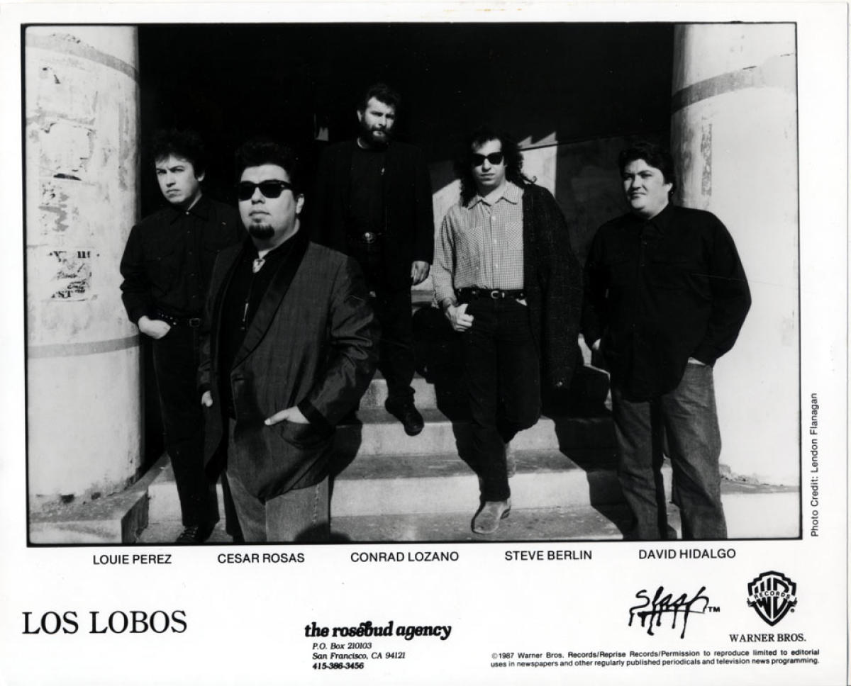 Los Lobos Vintage Concert Photo Promo Print, 1987 at Wolfgang's