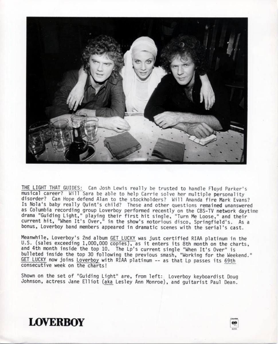 Loverboy Vintage Concert Photo Promo Print at Wolfgang's