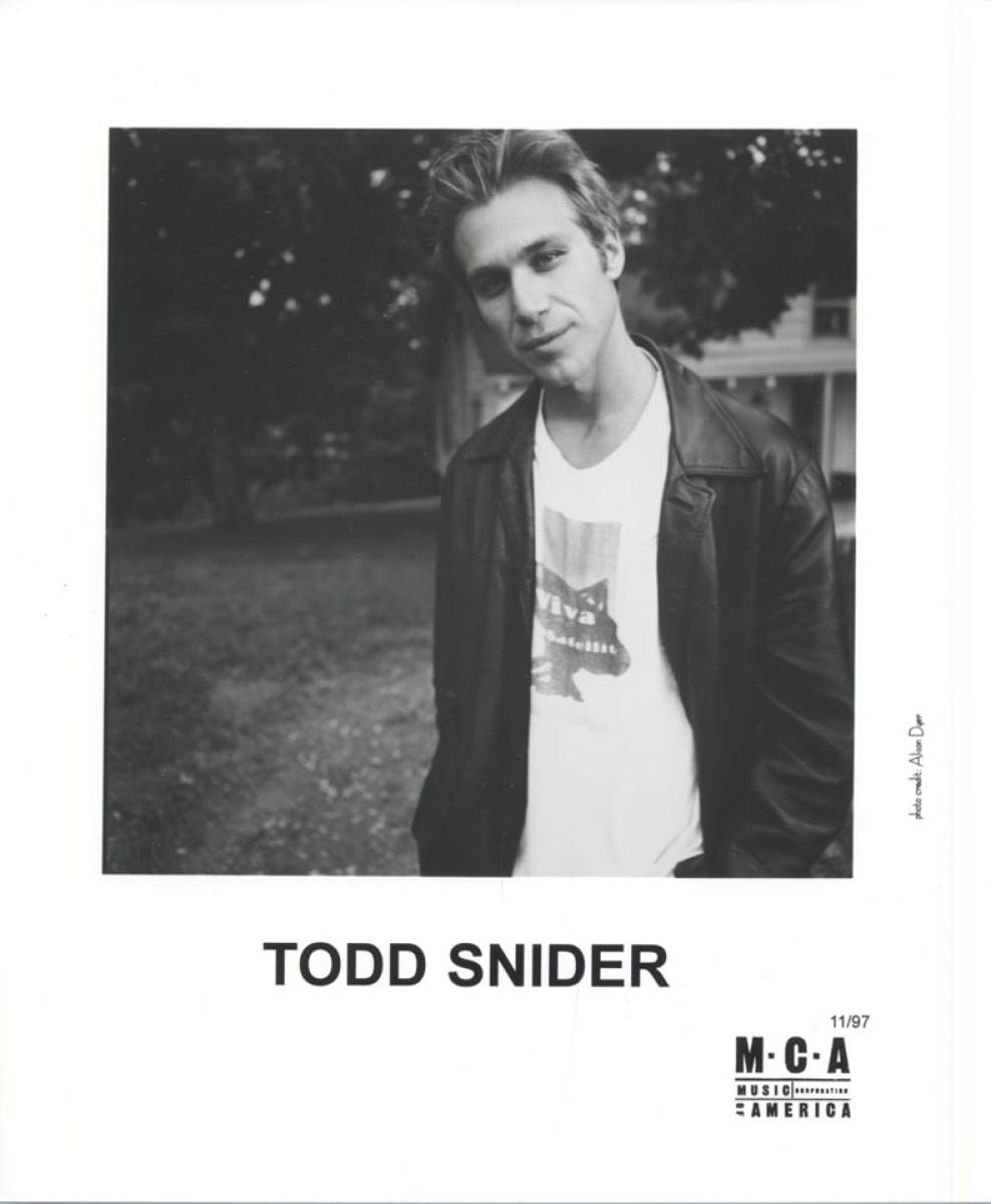 Todd Snider Vintage Concert Photo Promo Print, 1997 at Wolfgang's