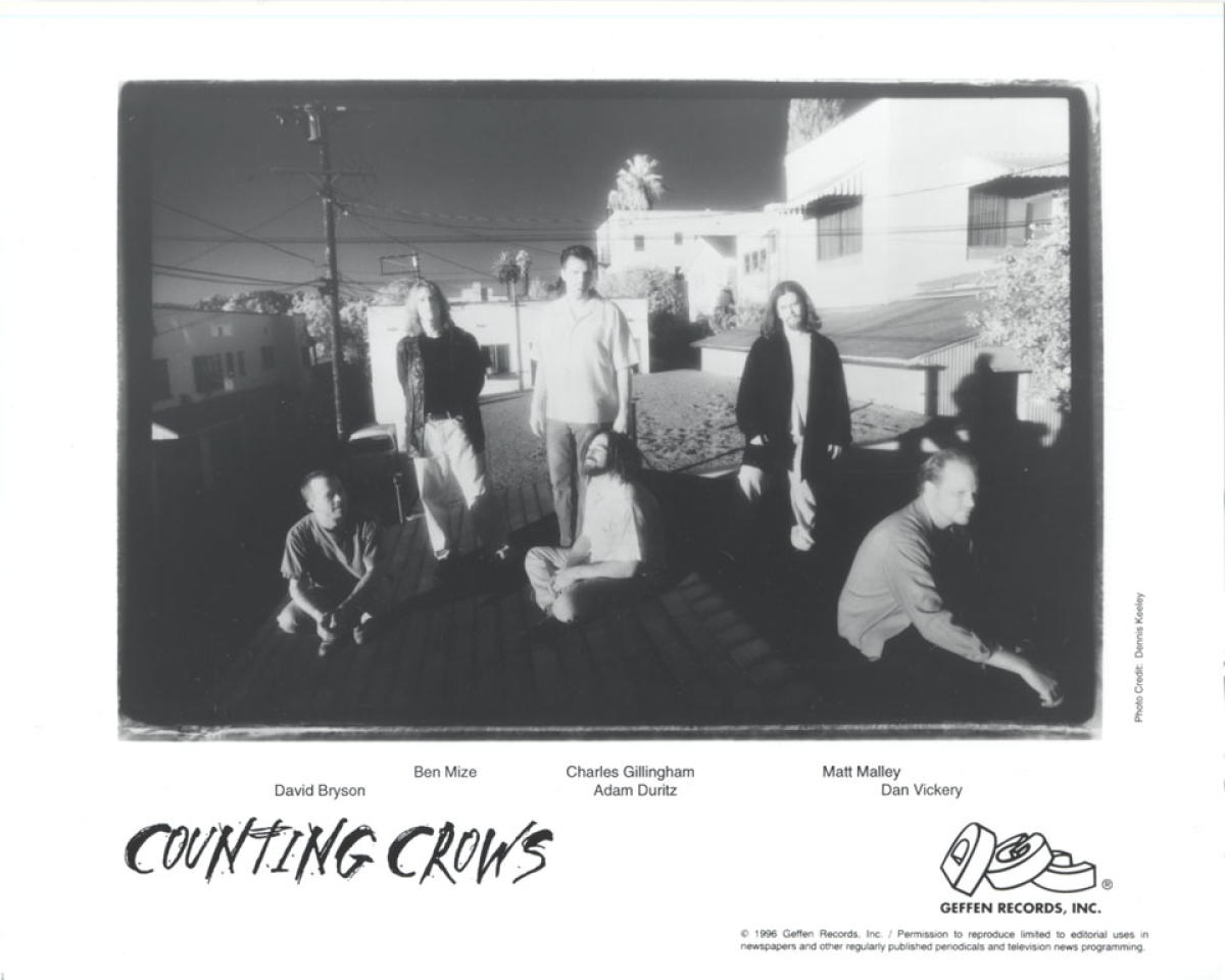 Counting Crows Vintage Concert Photo Promo Print, 1996 at Wolfgang's