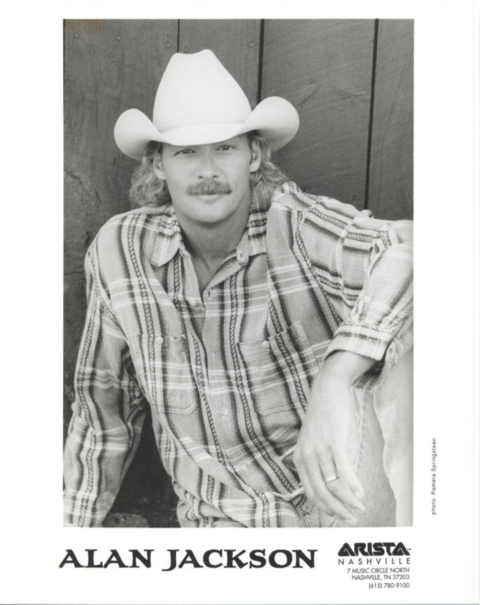 Alan Jackson Vintage Concert Photo Promo Print at Wolfgang's