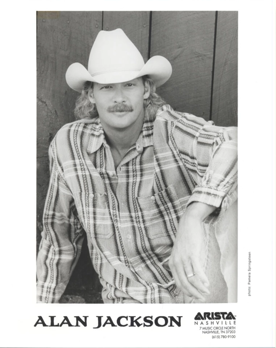 Alan Jackson Vintage Concert Photo Promo Print at Wolfgang's