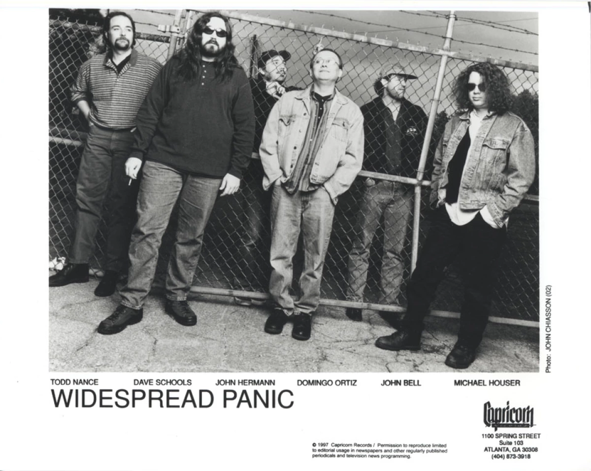 Widespread Panic Vintage Concert Photo Promo Print, 1997 at Wolfgang's