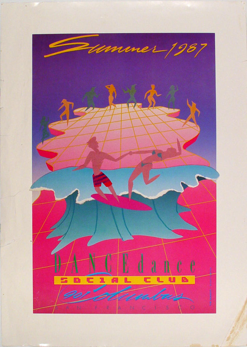 Dance Dance Vintage Concert Poster from Wolfgang's, 1987 at Wolfgang's