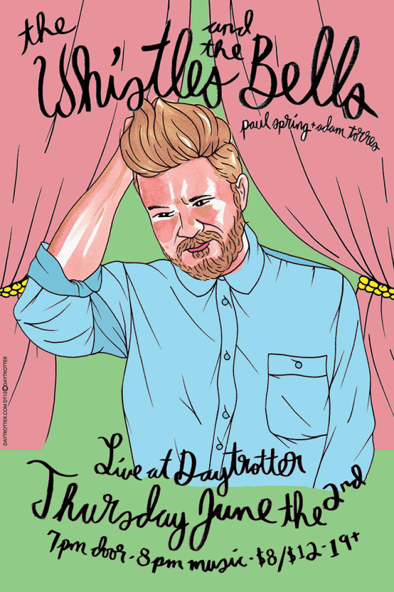 The Whistles and the Bells Vintage Concert Poster from Daytrotter, Jun ...