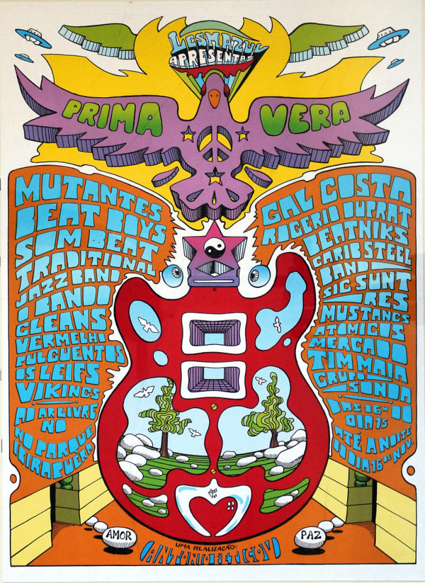 Os Mutantes Vintage Concert Poster, 2014 at Wolfgang's