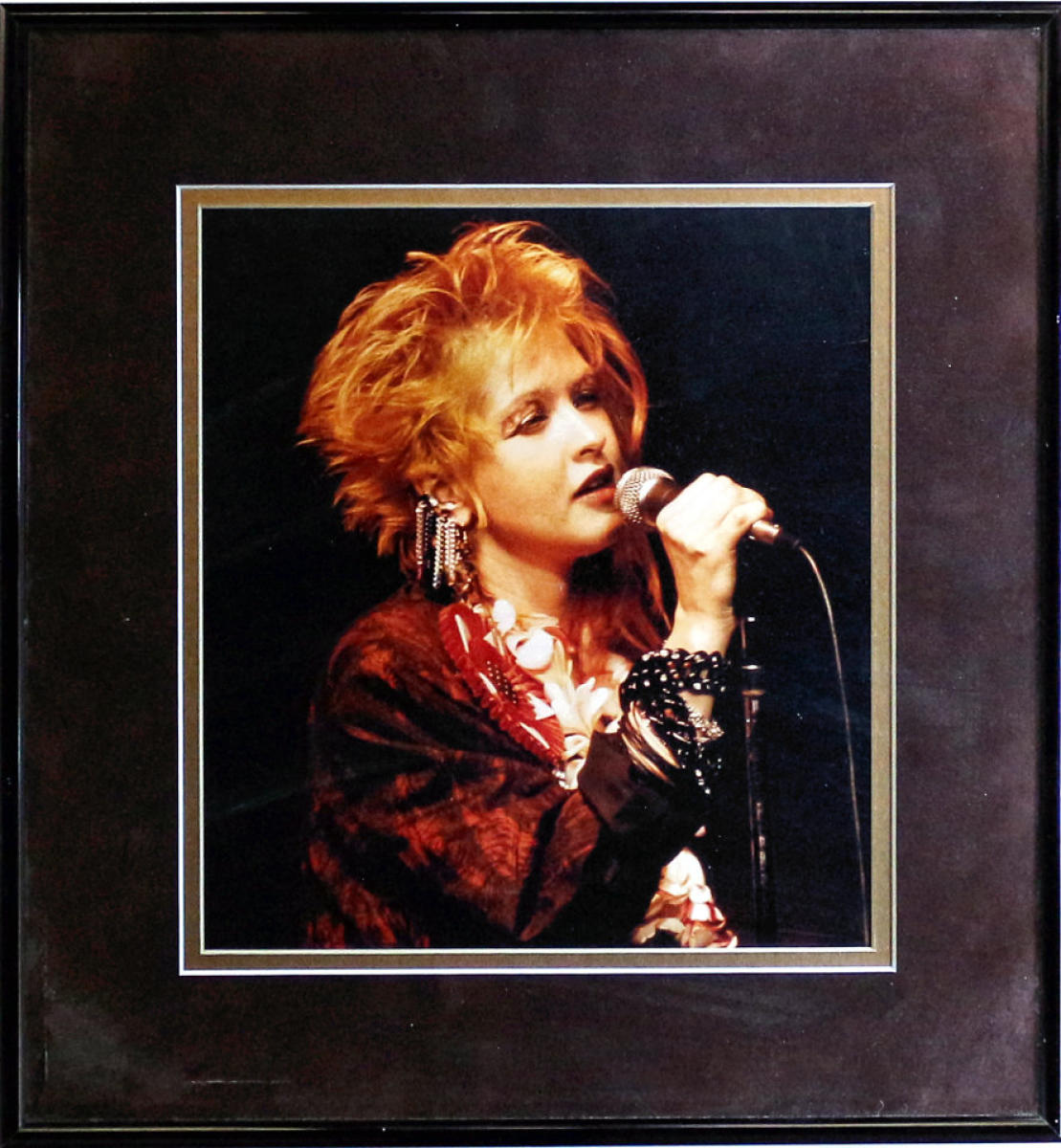 Cyndi Lauper Vintage Concert Photo Framed Fine Art Print at Wolfgang's