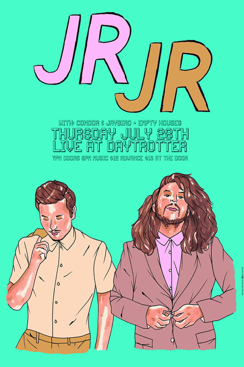 JR JR Vintage Concert Poster from Daytrotter, Jul 28, 2016 at Wolfgang's