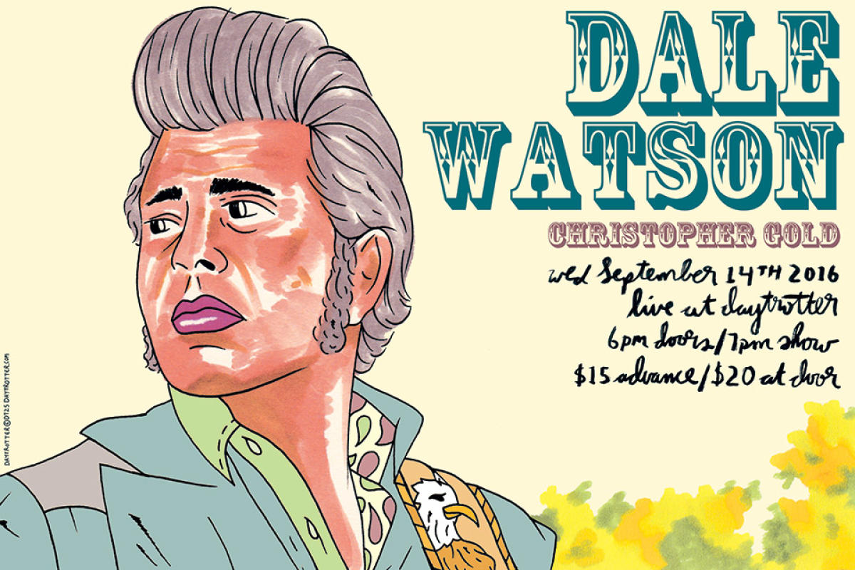 Dale Watson Vintage Concert Poster from Daytrotter, Sep 14, 2016 at ...