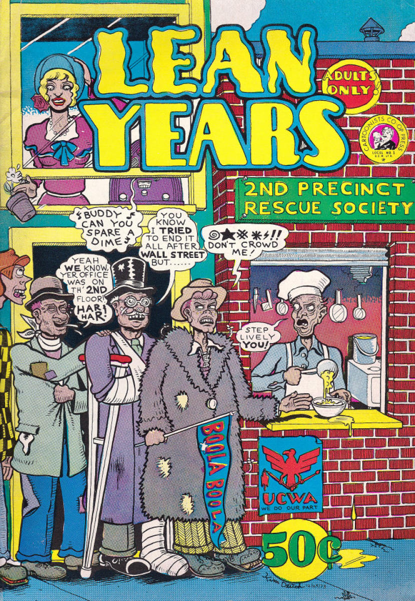 Cartoonists' Co-Op Press: Lean Years Vintage Comic, 1974 at Wolfgang's