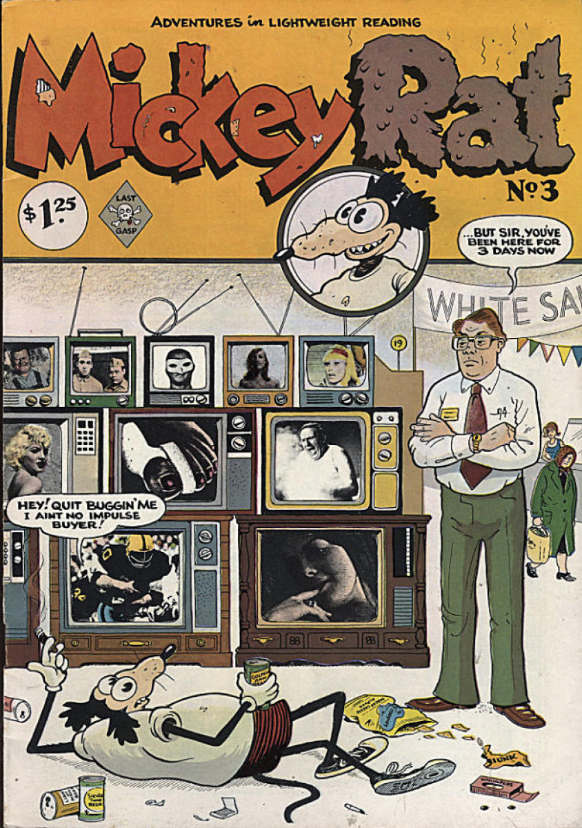 Last Gasp: Mickey Rat Vol. 1 #3 Vintage Comic, 1980 at Wolfgang's
