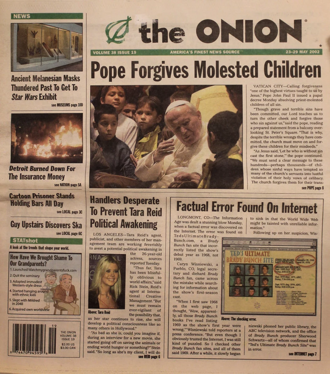 The Onion | May 23, 2002 at Wolfgang's