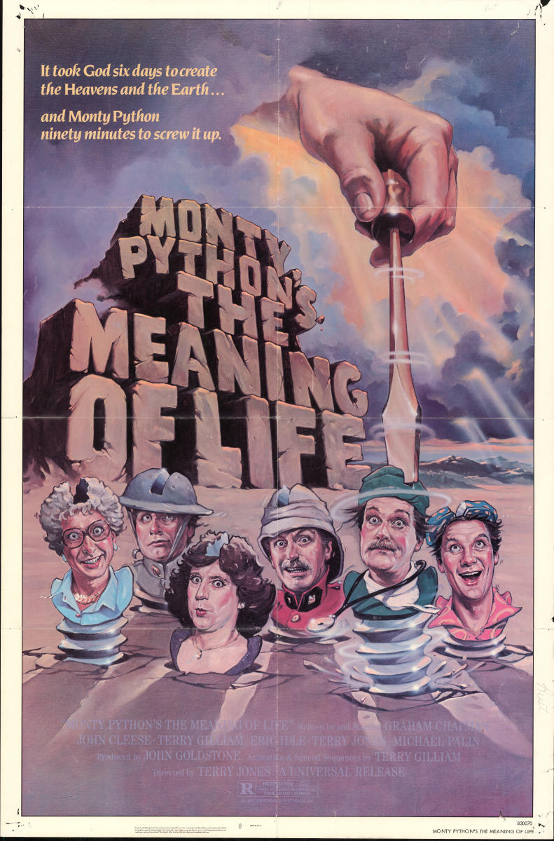 Monty Python's The Meaning of Life Vintage Concert Poster, 1983 at ...