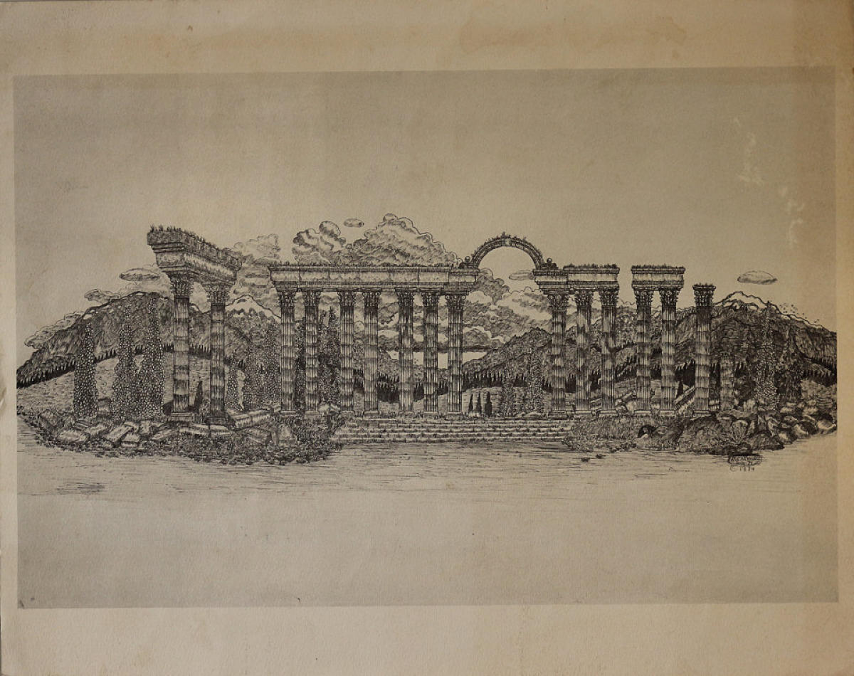 The Ruins Vintage Concert Poster, 1974 at Wolfgang's