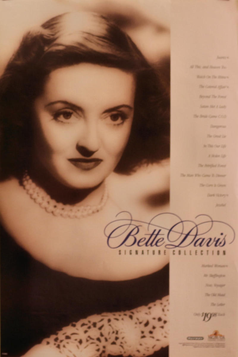 Bette Davis Signature Collection Vintage Concert Poster, 1991 at Wolfgang's