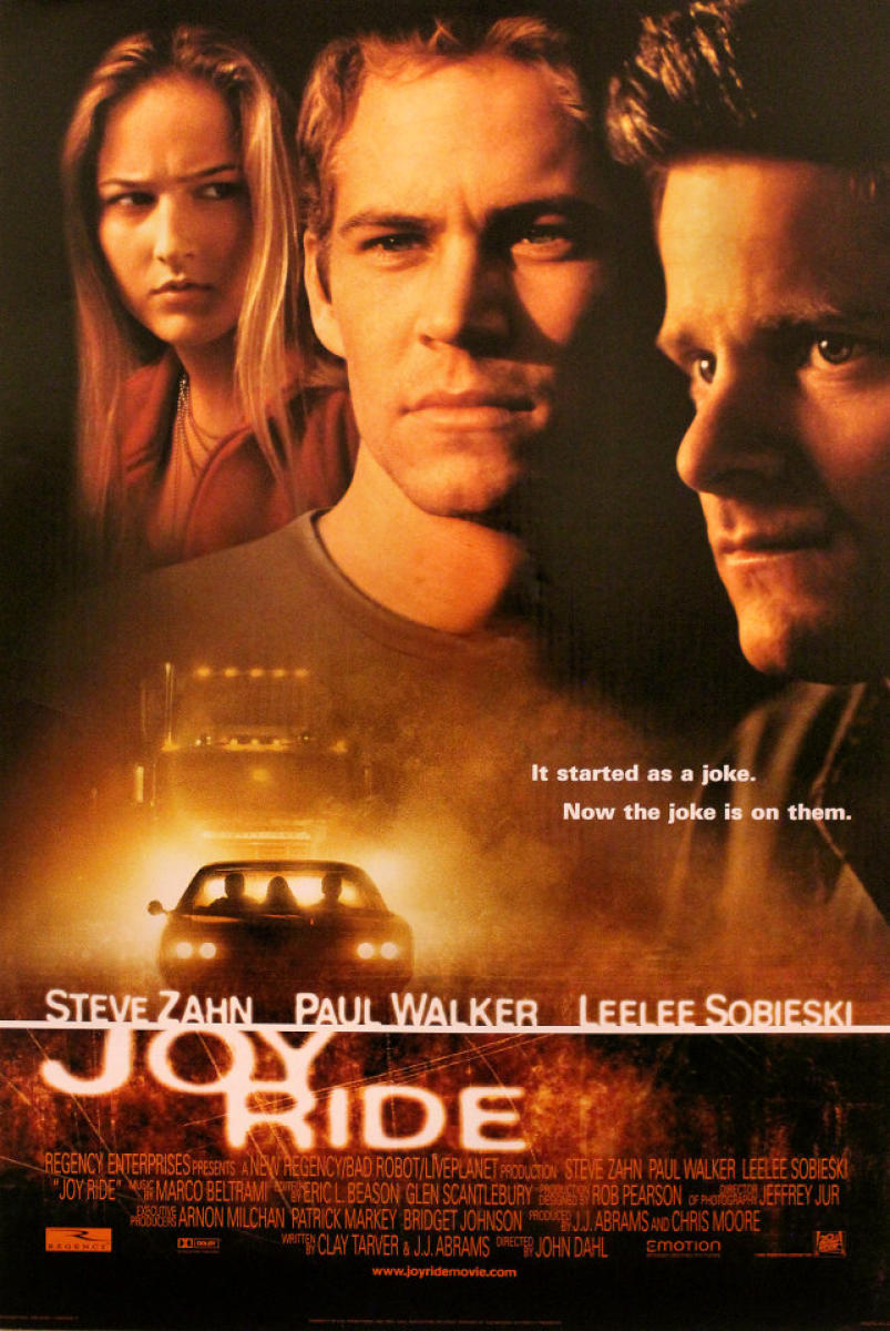 Joy Ride Vintage Concert Poster, Oct 5, 2001 at Wolfgang's