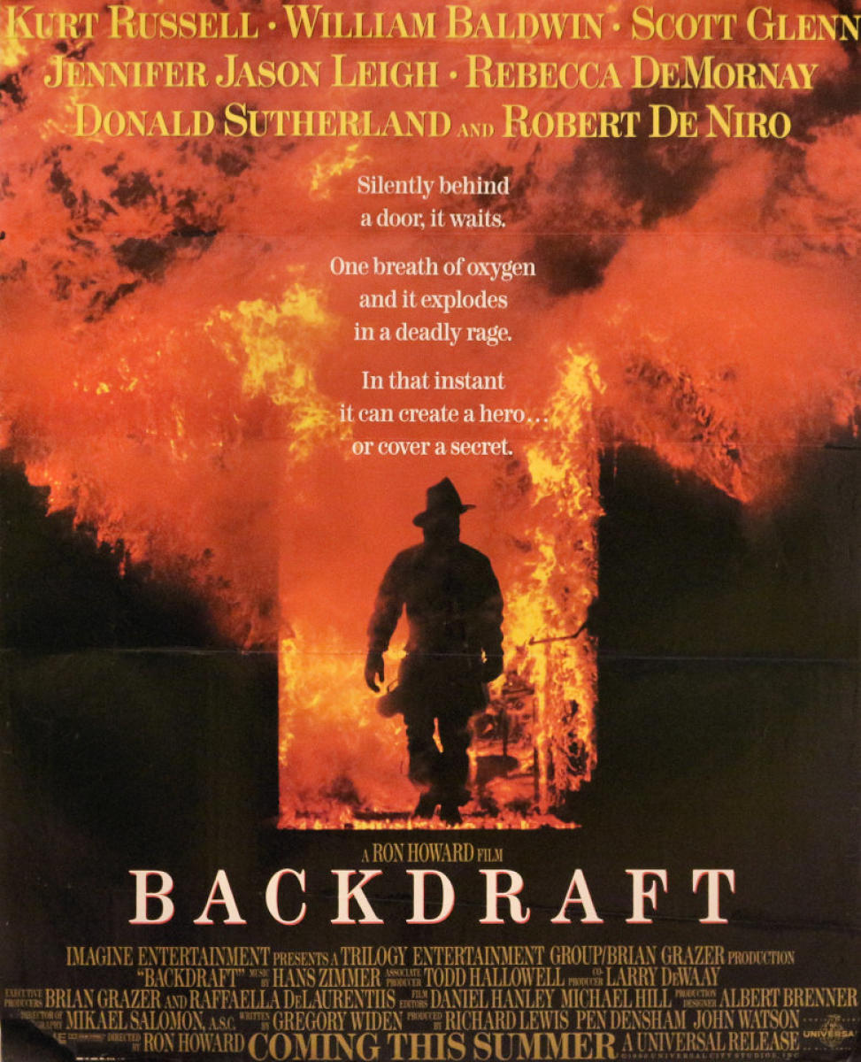 Backdraft Vintage Concert Poster, May 24, 1991 at Wolfgang's