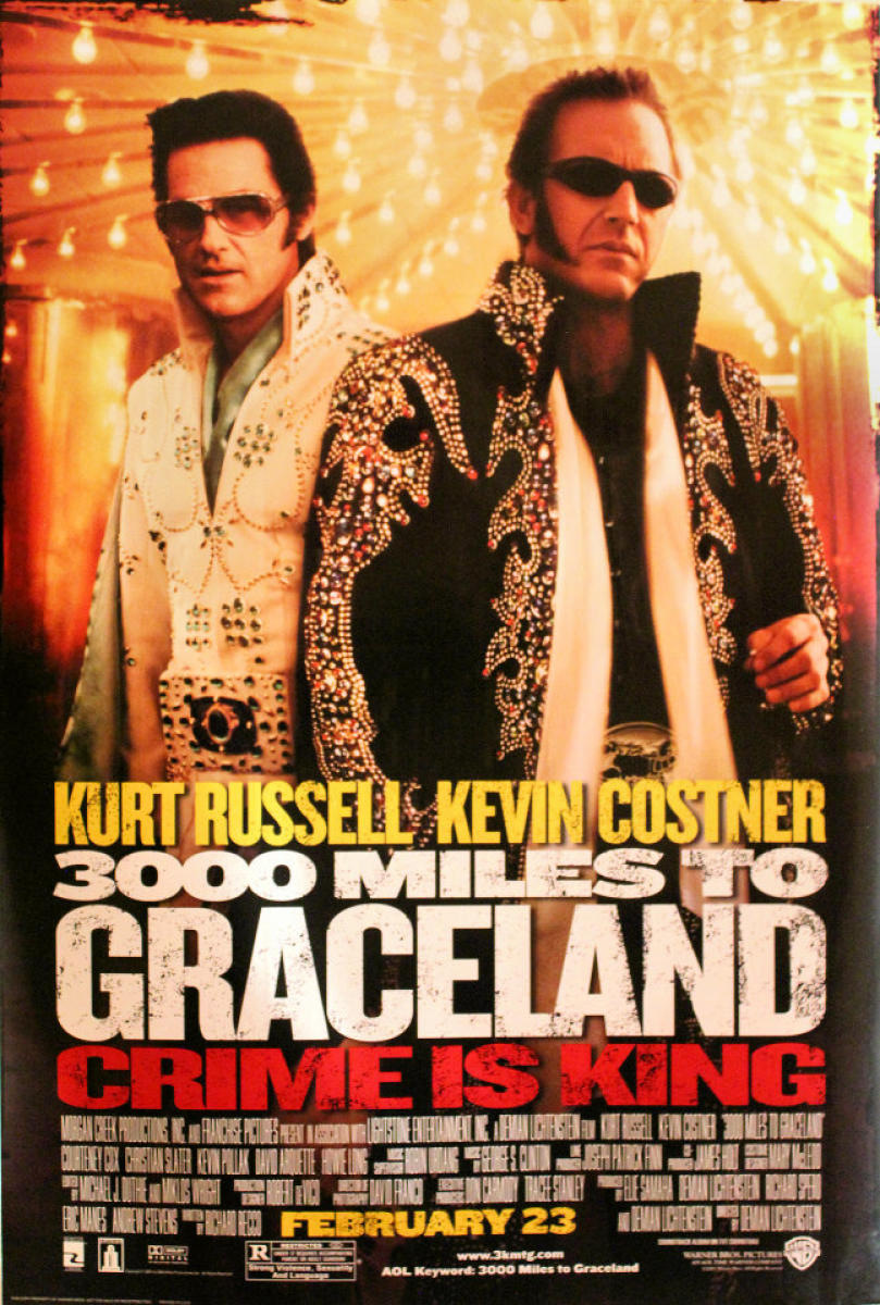 3000 Miles To Graceland Vintage Concert Poster, Feb 20, 2001 at Wolfgang's