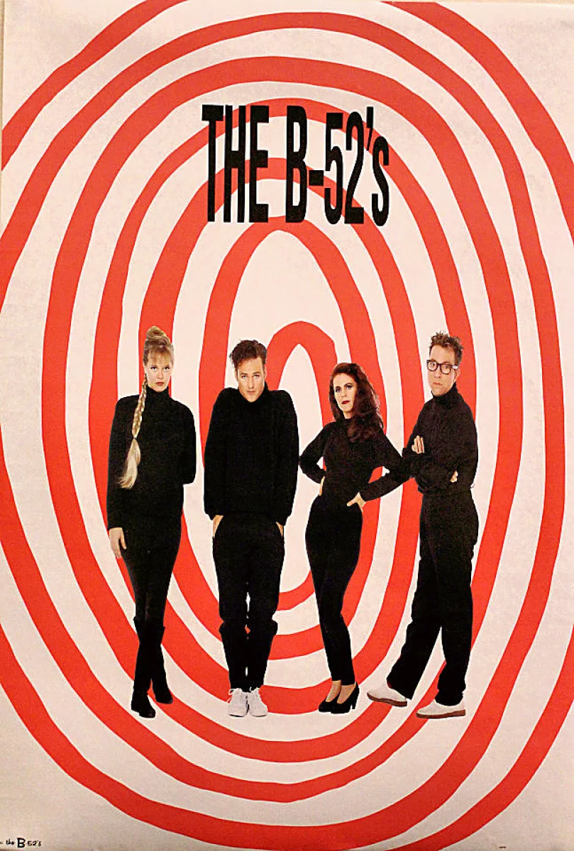 The B52's Vintage Concert Poster, 1990 at Wolfgang's