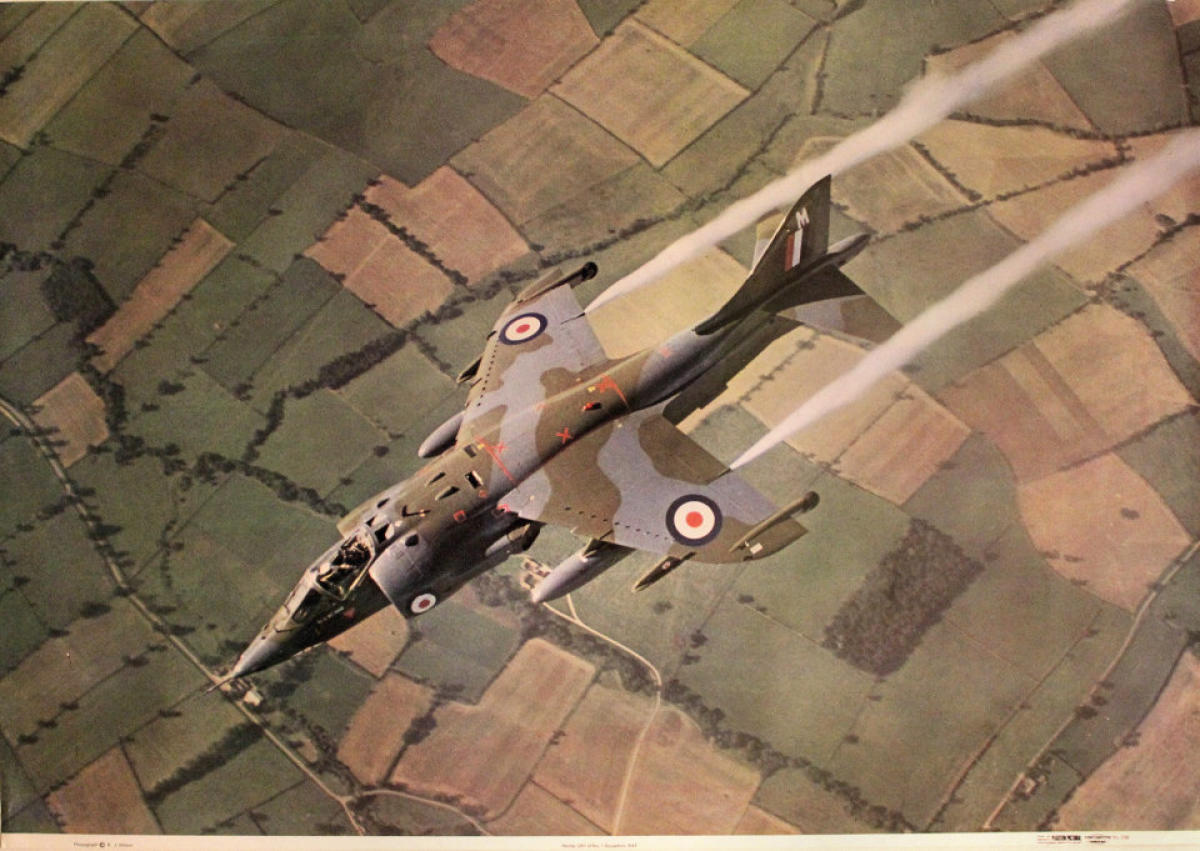 Harrier GR 1 Vintage Concert Poster at Wolfgang's