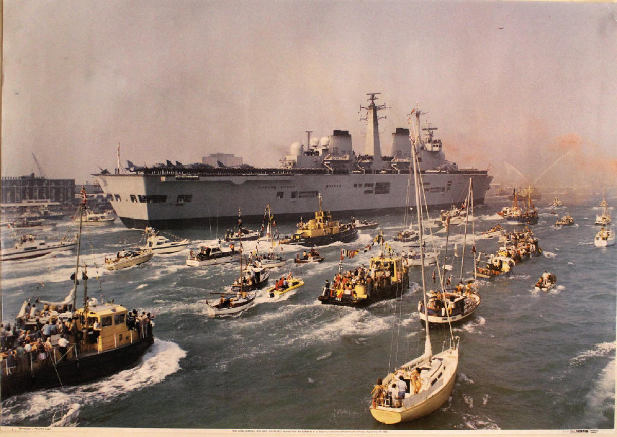 HMS Invincible Returns from the Falklands Vintage Concert Poster at ...